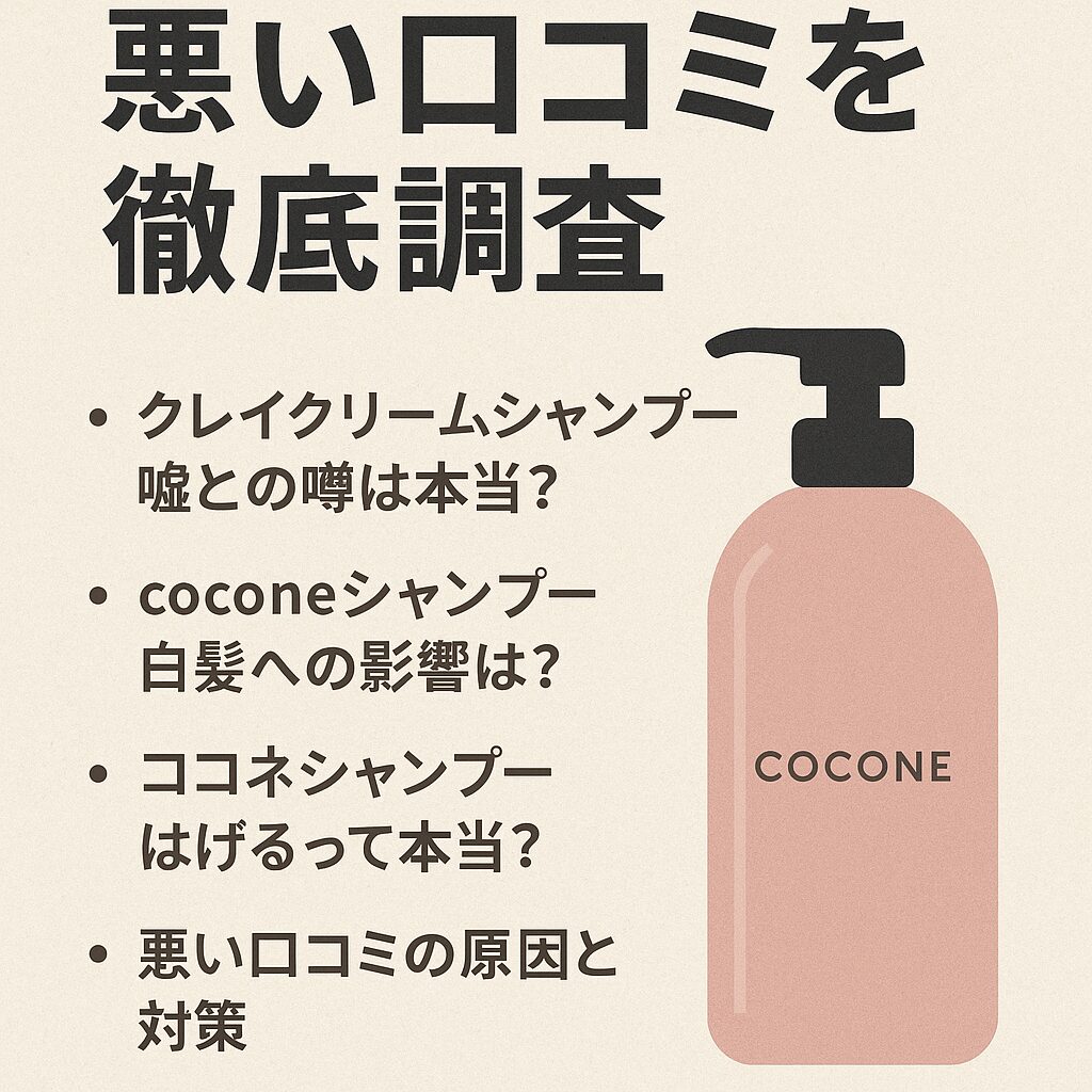 ココネシャンプーの悪い口コミは本当？実際の評判を徹底検証 - ホンネラボ